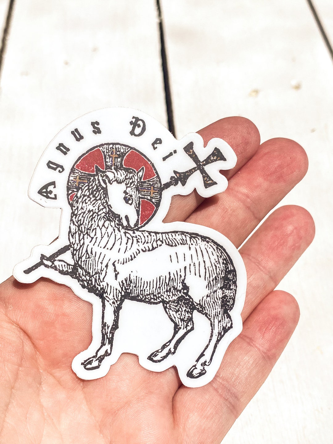 Catholic Sticker | "agnus Dei" - "lamb of God" | Catholic Gift | Latin ...