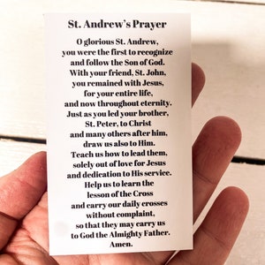 Saint Andrew Prayer Card| Advent Novena| Catholic Prayer| Catholic ...