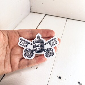 Papal Keys Sticker: Vintage Catholic Gift - Etsy