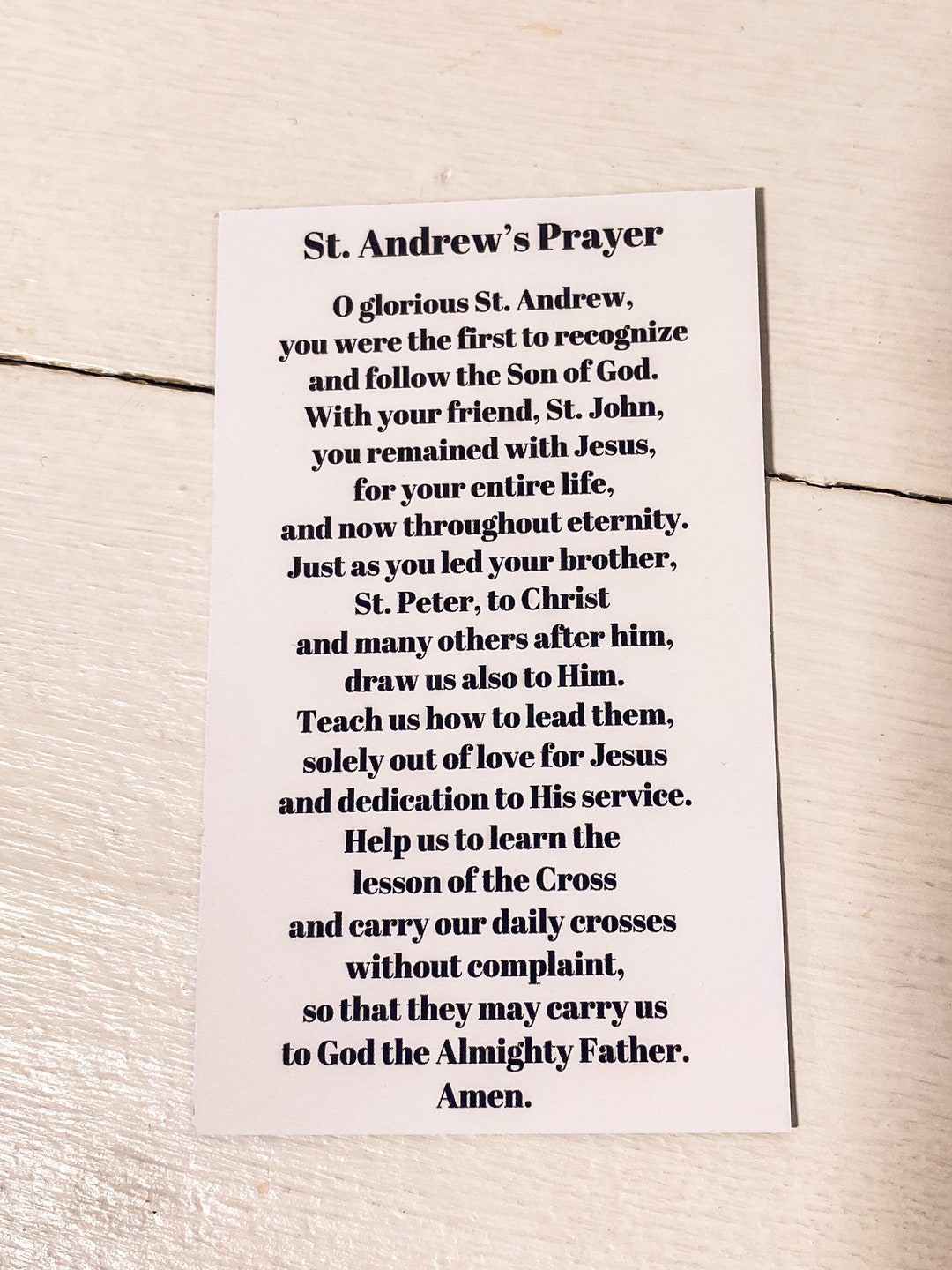 Saint Andrew Prayer Card| Advent Novena| Catholic Prayer| Catholic ...