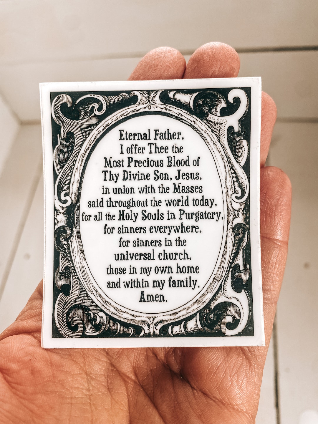 St. Gertrude Prayer to the Holy Souls in Purgatory, Catholic Sticker ...