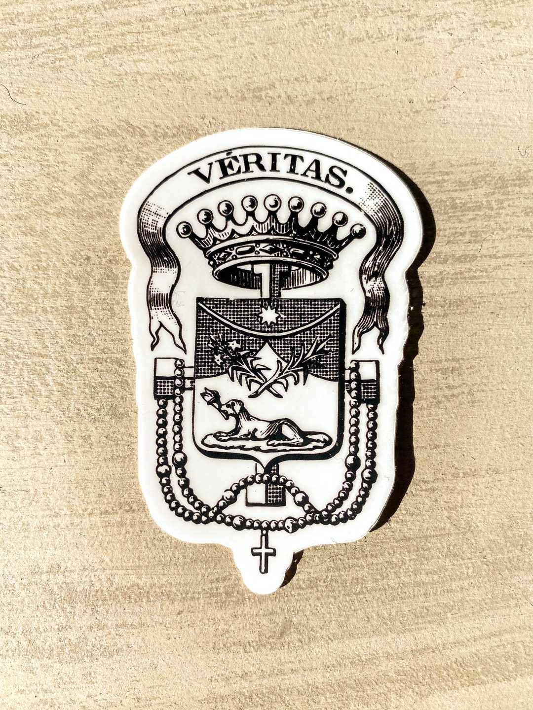 St. Dominic Catholic Sticker | Dominican Crest | Black and White ...