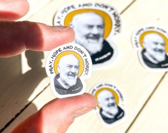 Padre Pio Sticker | Etsy