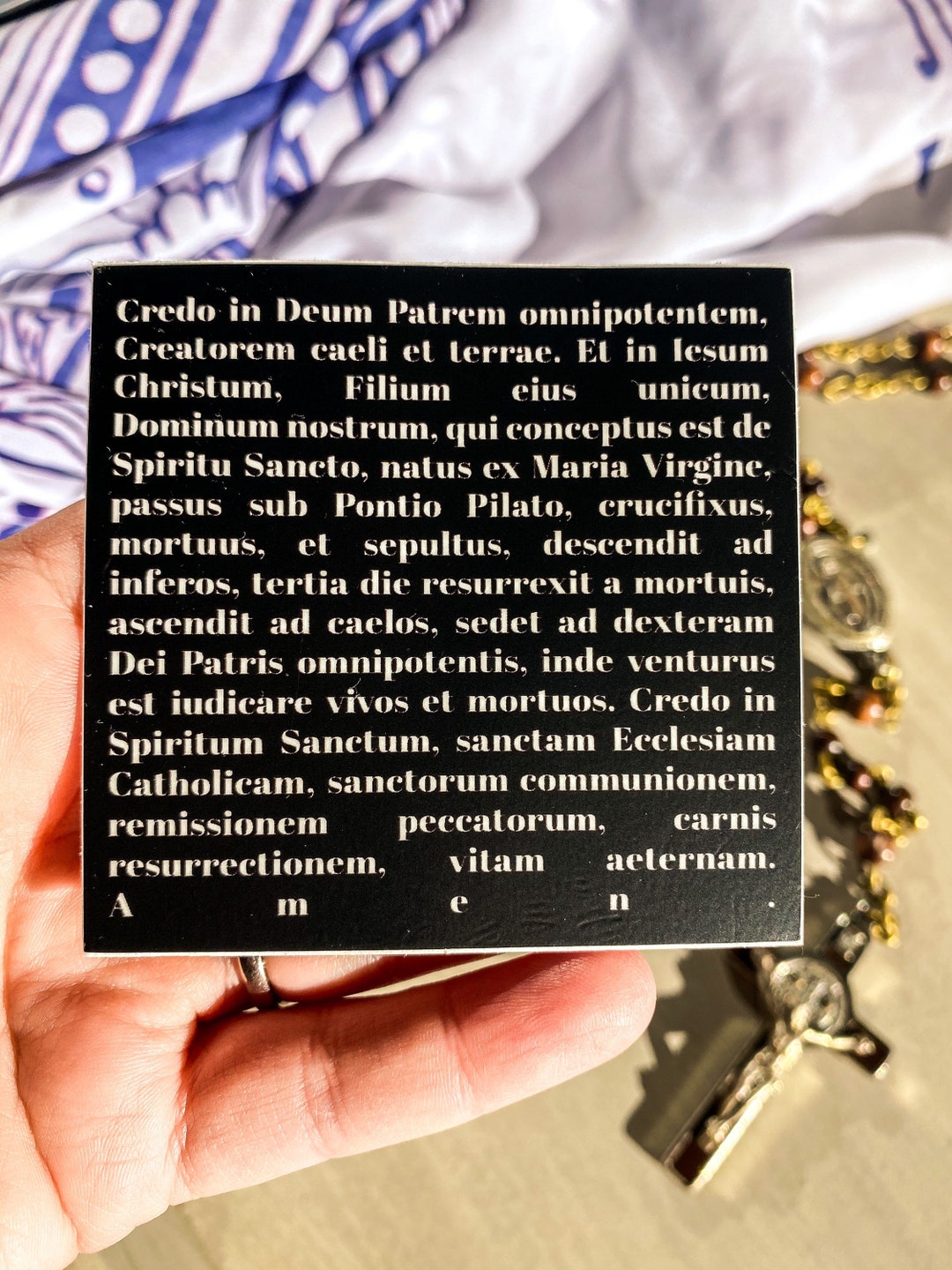 Apostle’s Creed Sticker in Latin | Catholic Sticker | TLM | Latin Mass ...