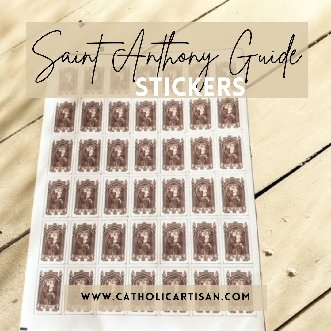 Saint Anthony Guide Stickers for Safe Delivery of Mail Catholic Postage ...