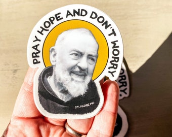 Padre Pio Sticker | Etsy