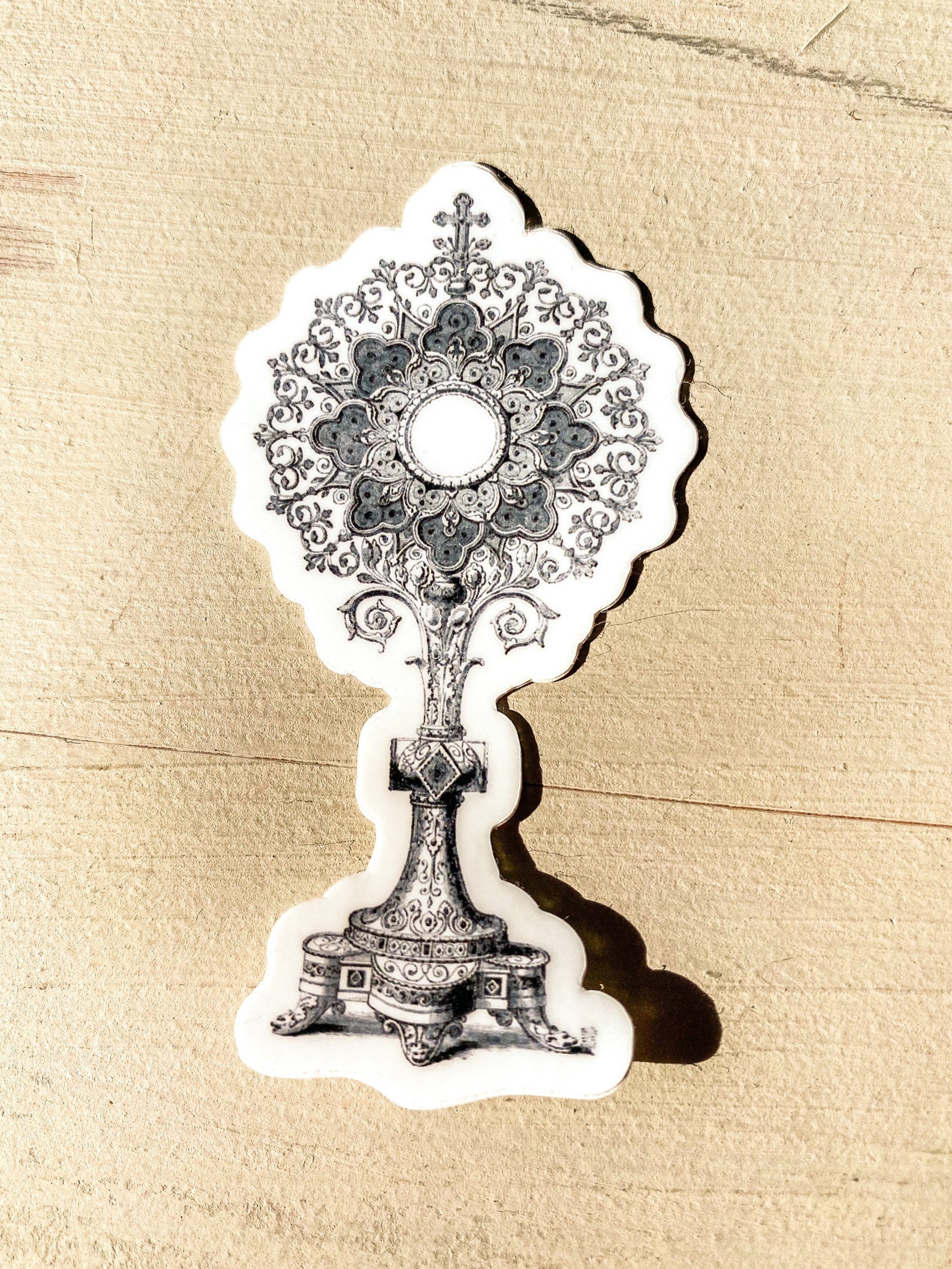 Catholic Monstrance Adoration Vintage Catholic Sticker. | Etsy
