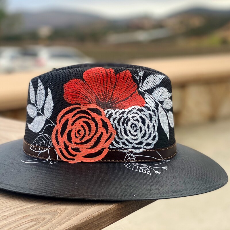 Hand Painted Hats - Etsy