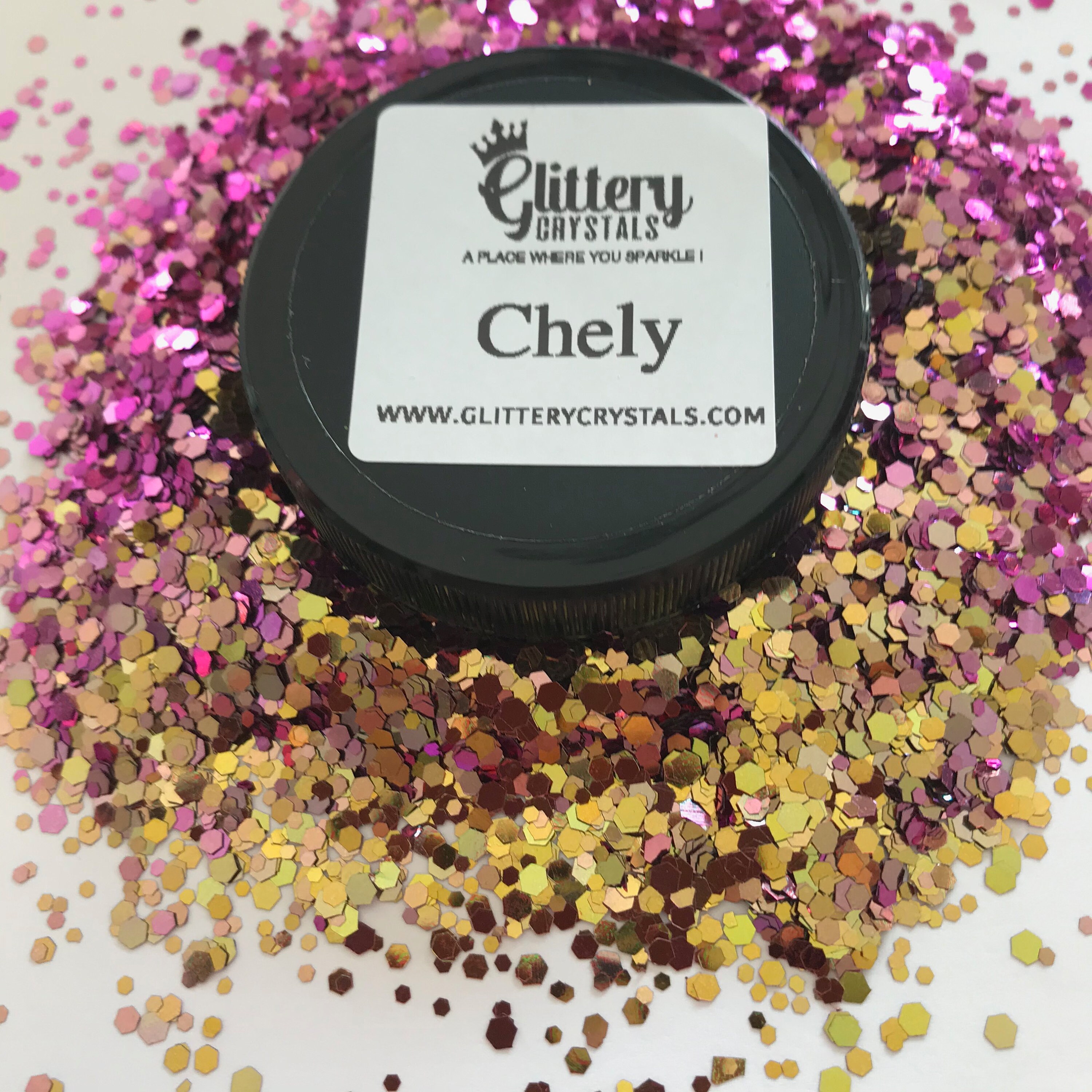 Chely Pink and Gold Glitter Shifting Color Glitter | Etsy