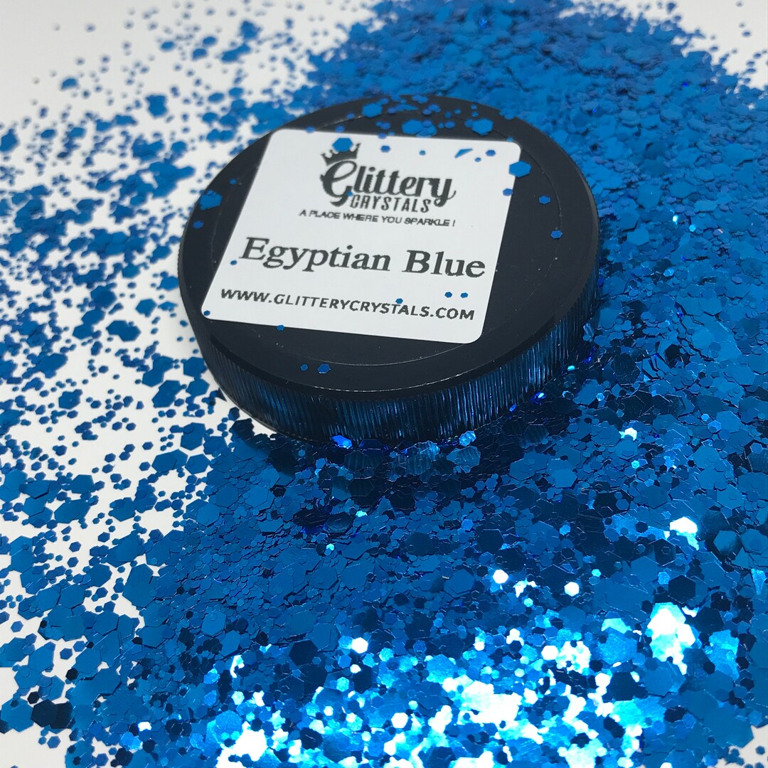 Egyptian Blue Blue Glitter Blue Glitter Mix Opaque - Etsy