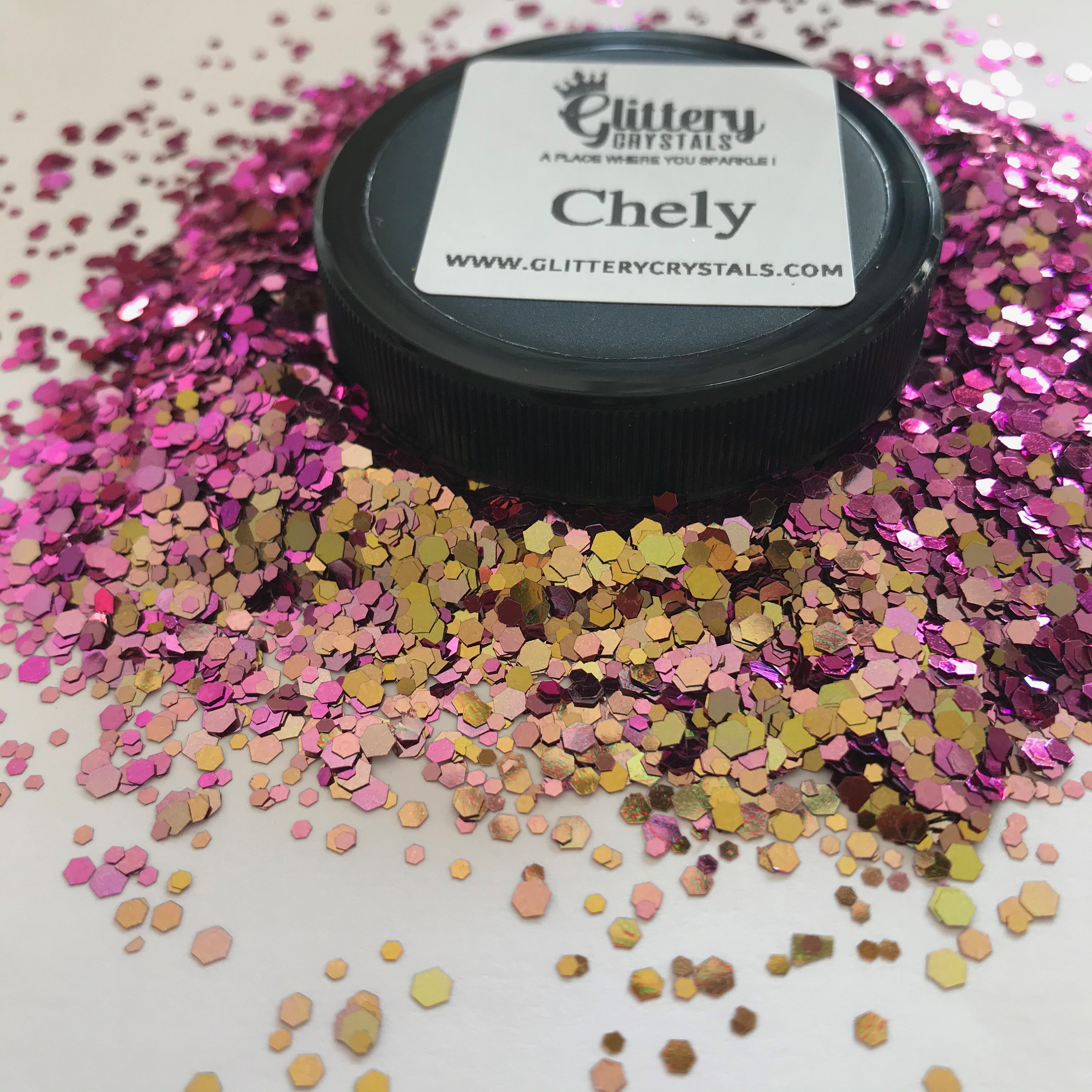 Chely Pink and Gold Glitter Shifting Color Glitter | Etsy