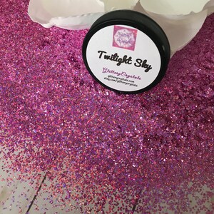 Twilight Sky Pink Holographic Glitter Pink Glitter - Etsy
