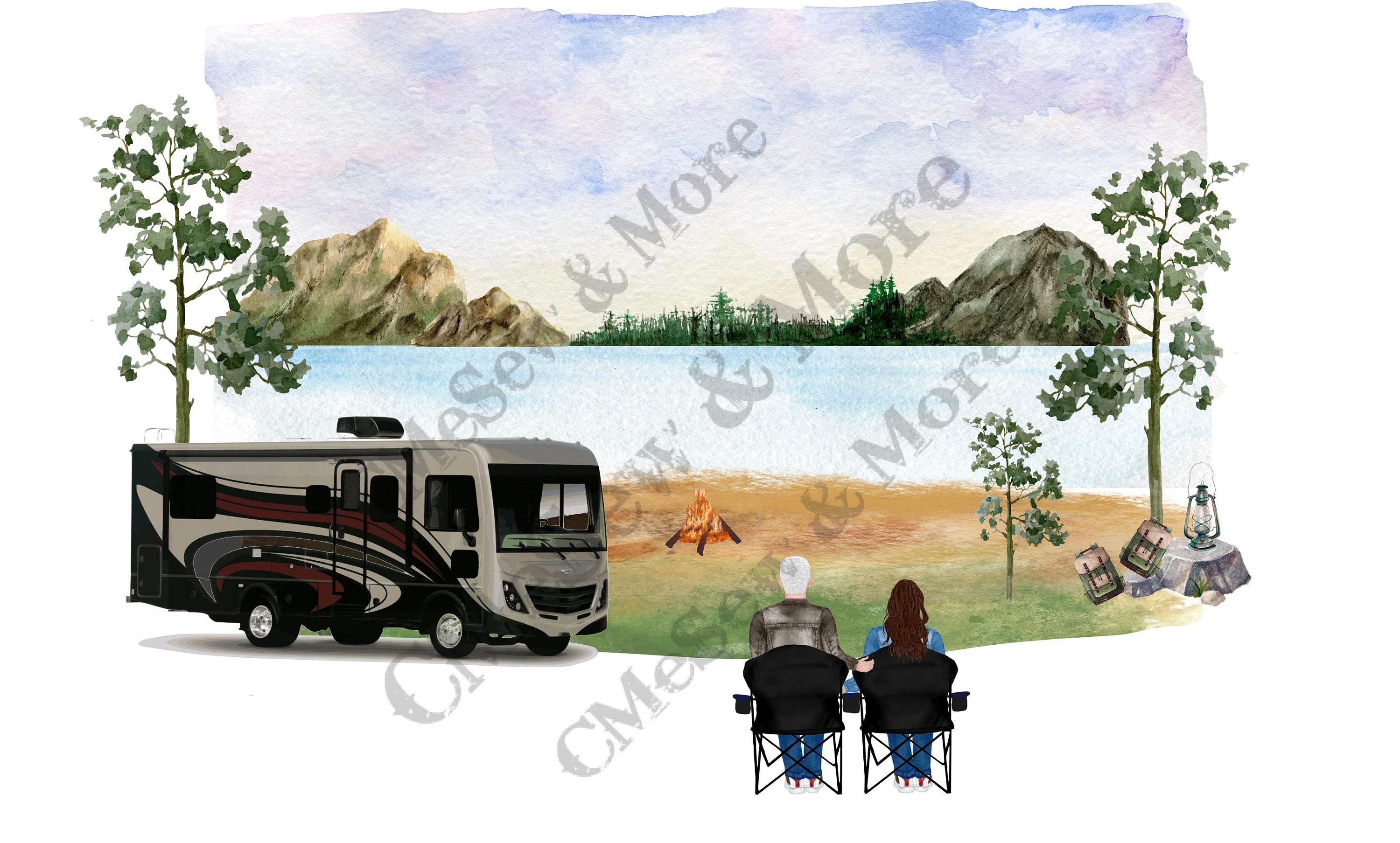 Rv Camping Cartoon
