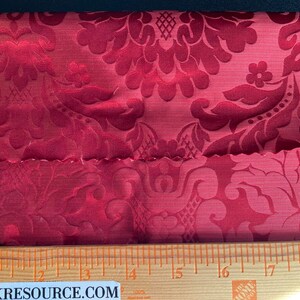 High End Veranda Renaissance Damask 100% Silk Ruby Red Crimson - Etsy