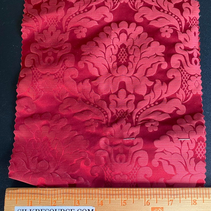 Red Damask Paper - Etsy