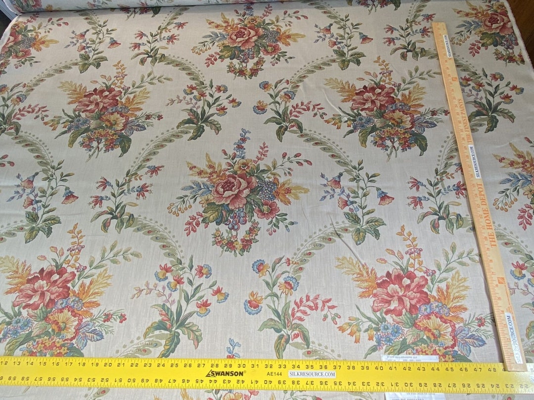 Scalamandre Tarascon Natural MSRP USD 224/Y Linen Print Flower Field ...