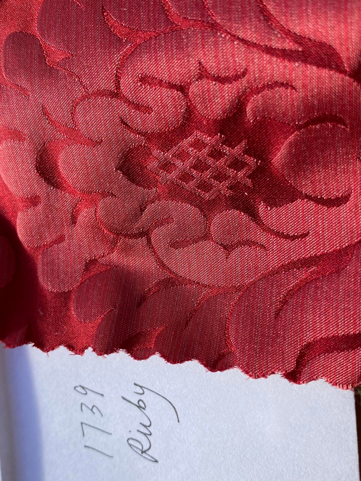 High End Veranda Renaissance Damask 100% Silk Ruby Red Crimson - Etsy