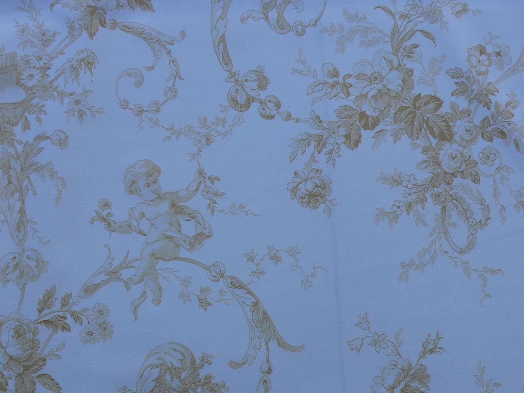 Cortado a medida Scalamandre Titley & Marr Charlecote Gold Toile De ...