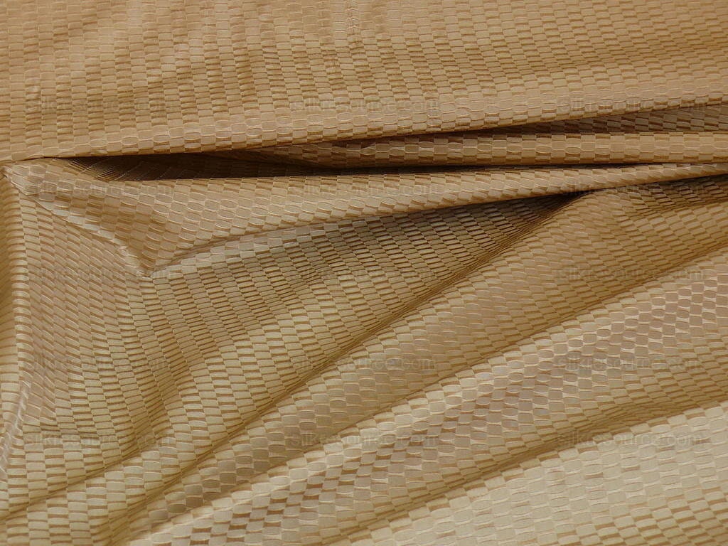 100% Silk Jacquard Oval Lozenge wheat Gold - Etsy