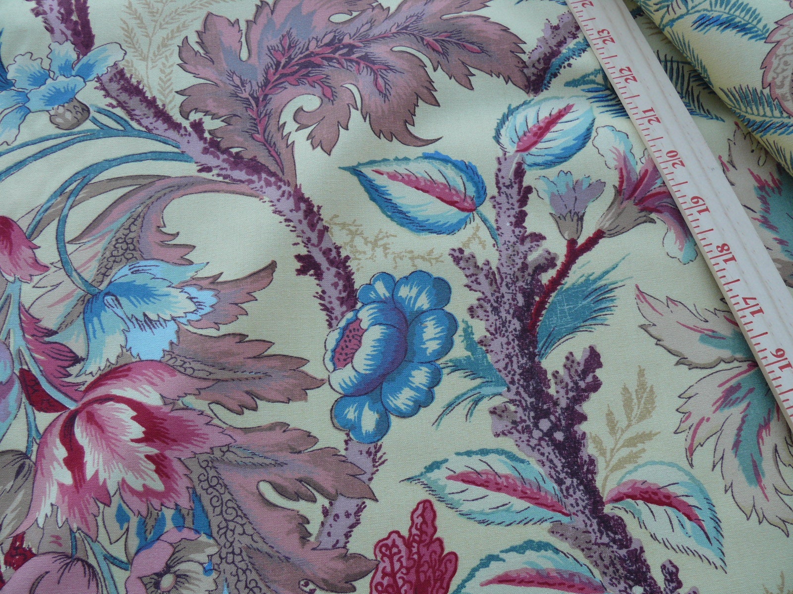 By Yard Scalamandre Manon Multi/cream Yellow Wild Tropical - Etsy