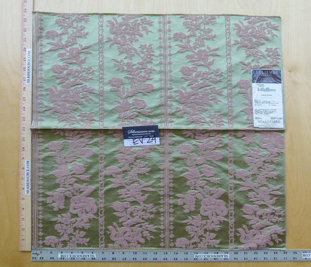 10 EV24 24"x25" Square Scalamandre Lelievre VALOGNES TAMARIS Green ...