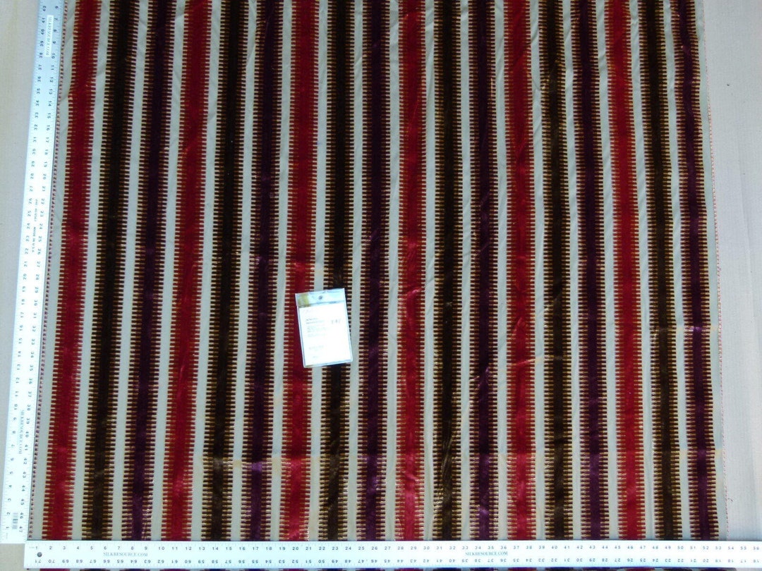 2.4y Scalamandre Colony Indianapolis Silk Velvet Cut Velvet Burnt ...