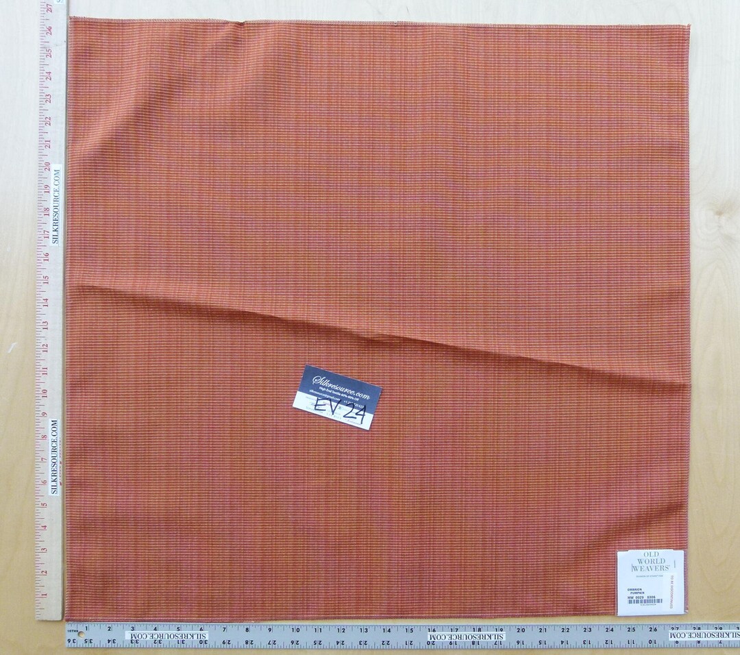 22 EV24 27"x27" Square Scalamandre Texture Plain Orange Stripe - Etsy