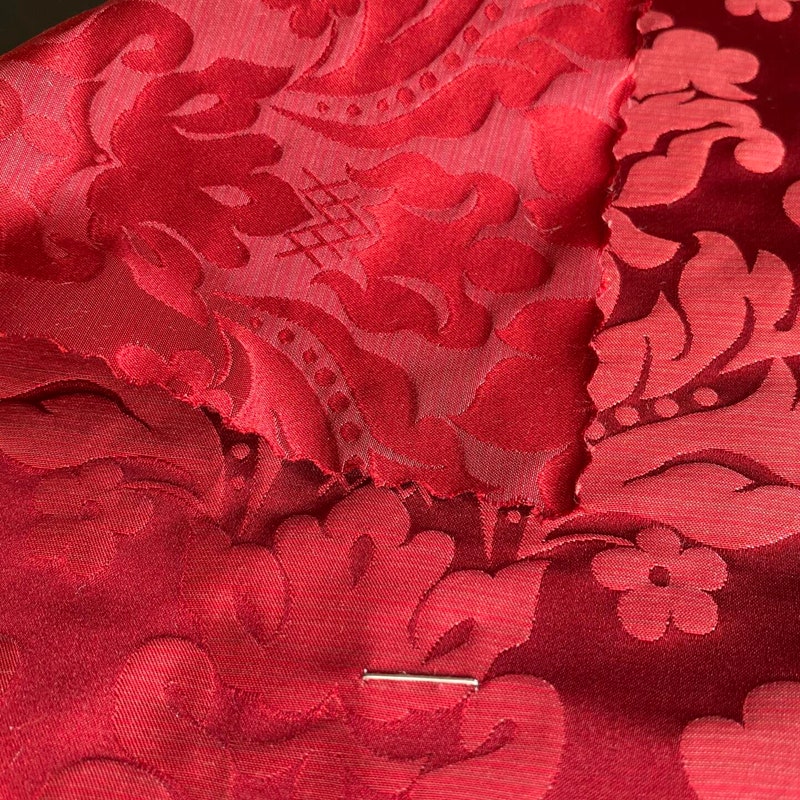 Red Damask Paper - Etsy