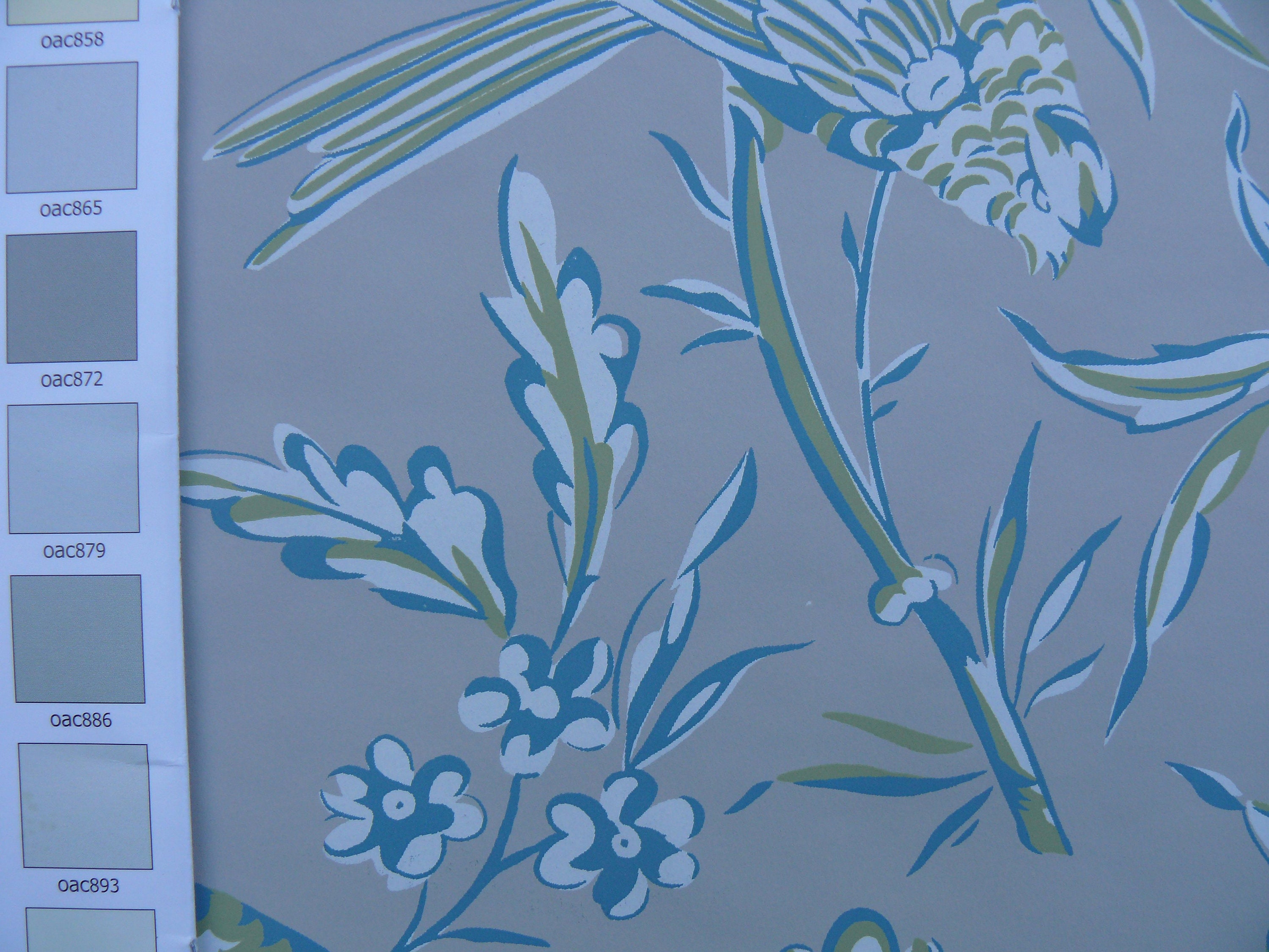 Sold Out Scalamandre aviary Wallpaper Bird Chinoiserie Grey Blue 5Y ...