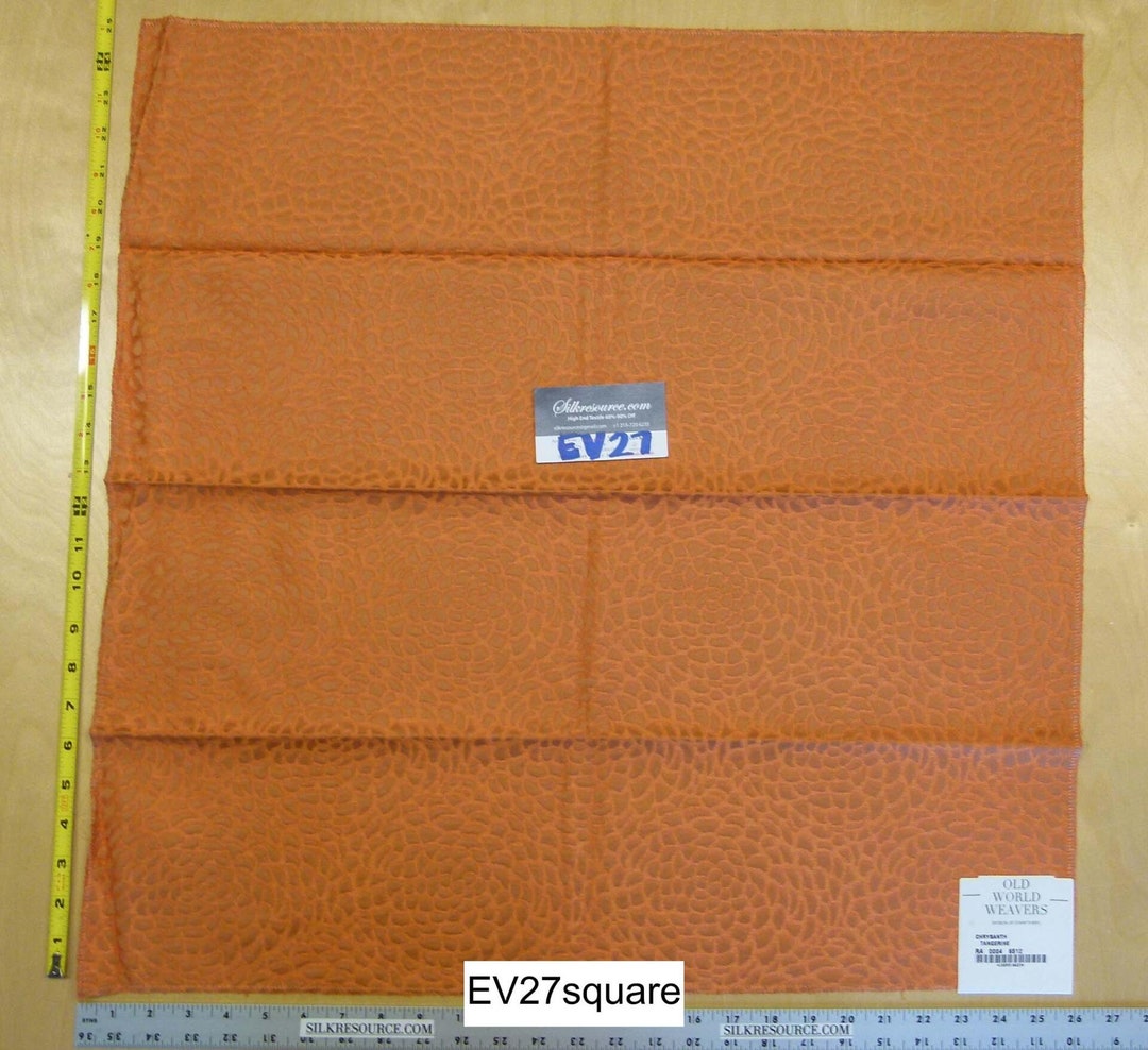 Scalamandre Old World Weavers mit Chrysanth Mandarine Orange Plains ...
