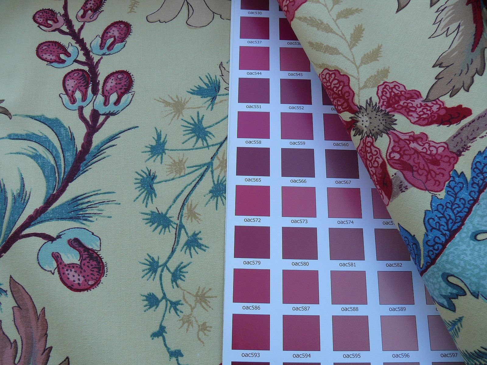 By Yard Scalamandre Manon Multi/cream Yellow Wild Tropical - Etsy