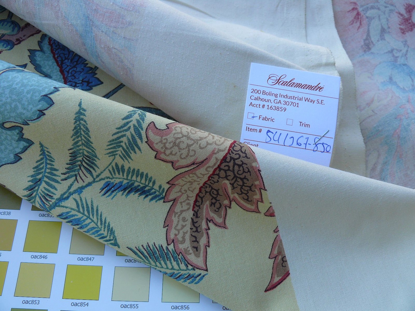 By Yard Scalamandre Manon Multi/cream Yellow Wild Tropical - Etsy