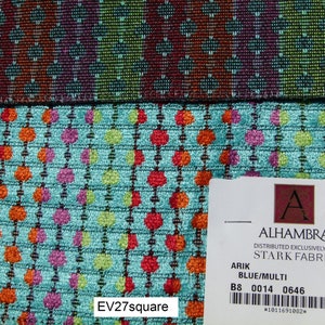Scalamandre Alhambra Arik Blue/multi Stripe Small Scale Texture ...
