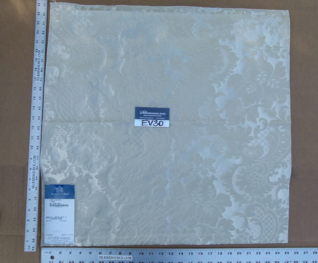 36 EV30 Scalamandre Tassinari and Chatel Louis-philippe Ivoire White ...