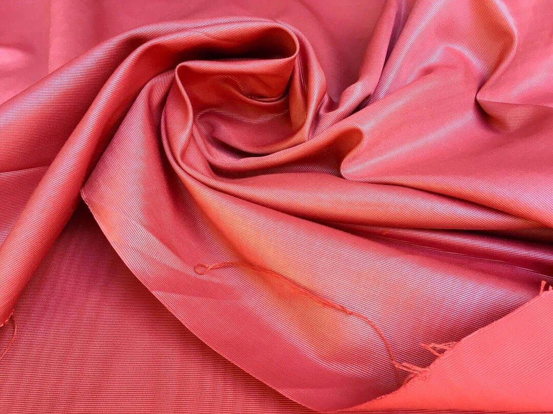 By Yd Lee Jofa Raspberry Red Moire Cotton Rich Iridescent! #1580 - Etsy