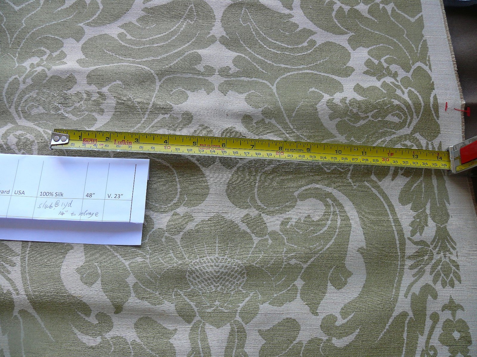 By Yard Scalamandre Small Fren Old Gold Damask Documentary - Etsy