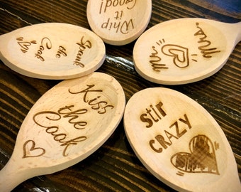 Custom Laser Engraved Personalized Gift Wooden Spoon - Etsy