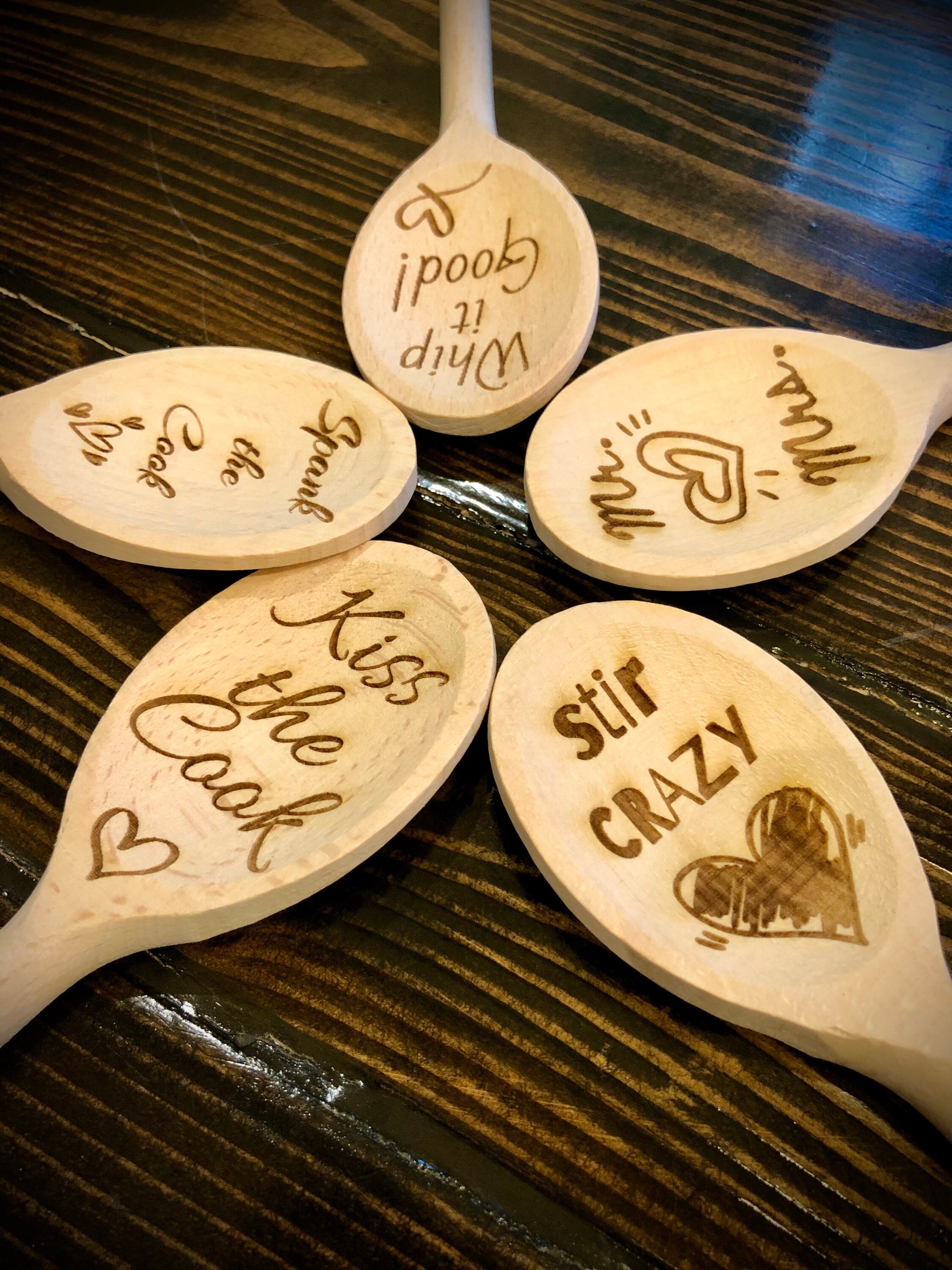 Custom Engraved Wooden Spoon - Etsy