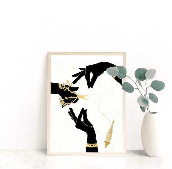The Fates Giclee Art Print Mythology Art Wall Art Home | Etsy