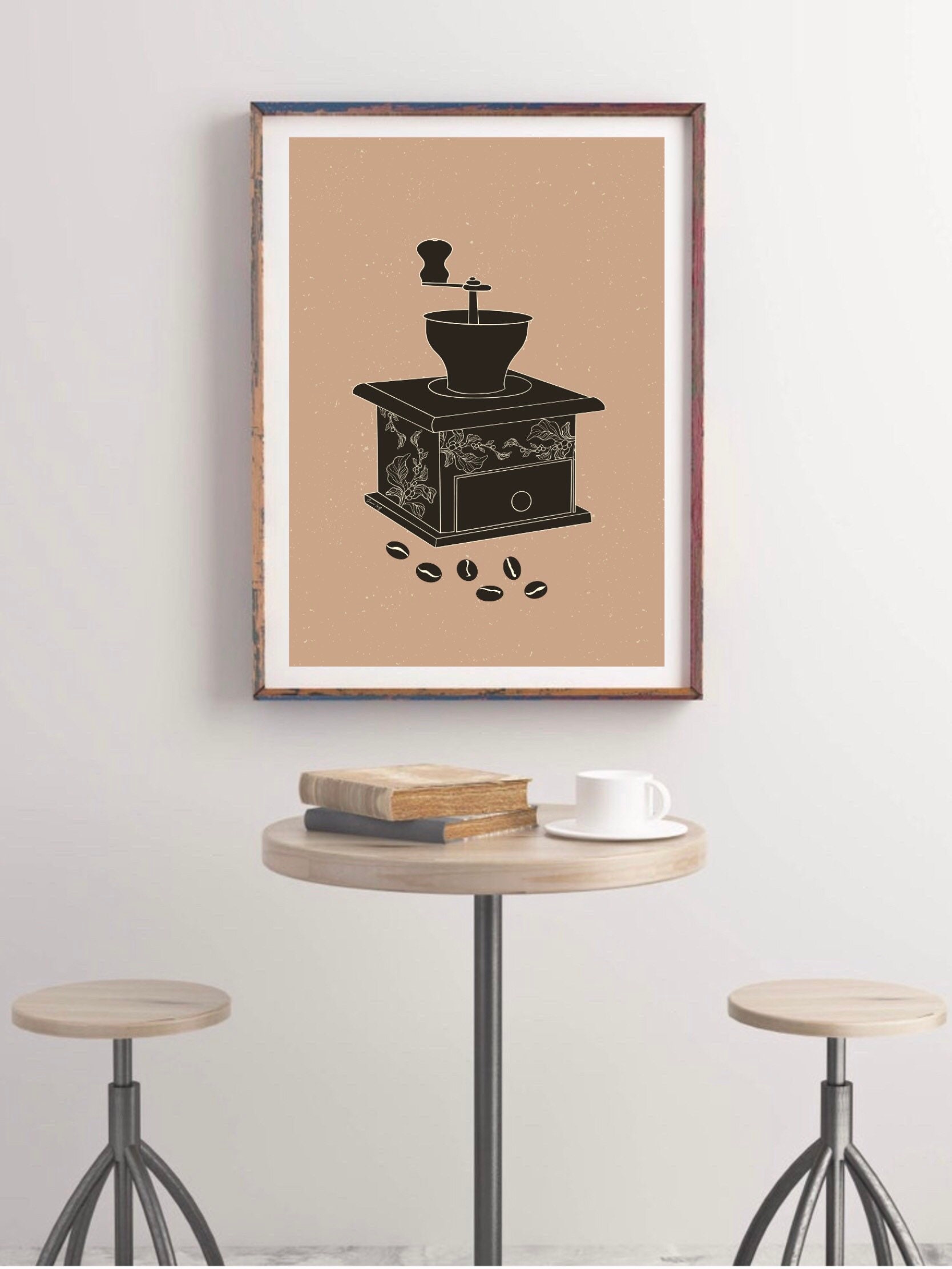 Vintage Coffee Grinder Art Print Coffee Art Print, Wall Art, Gallery ...