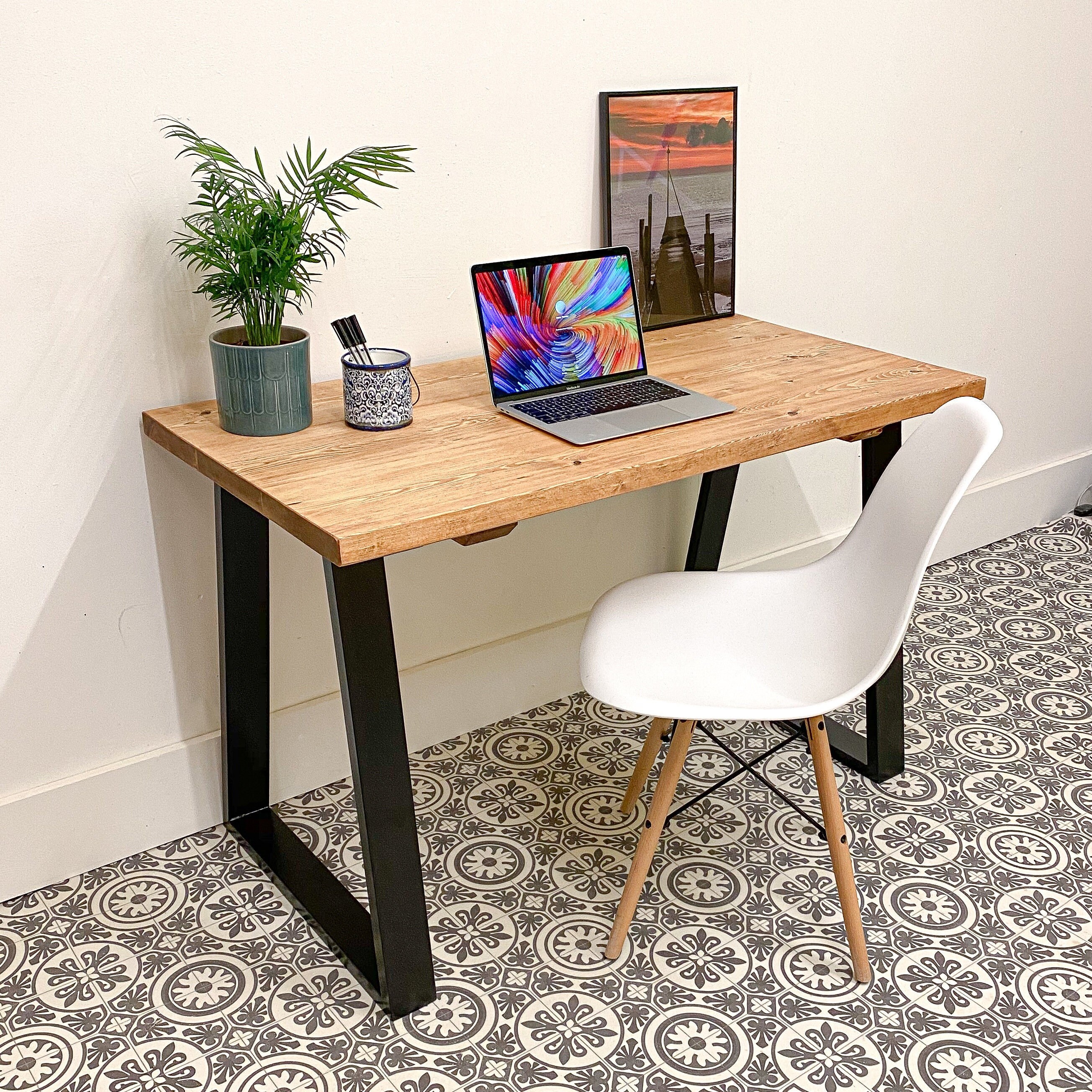 Rustic Computer Desk Industrial Style Office Desk Rustic - Etsy UK
