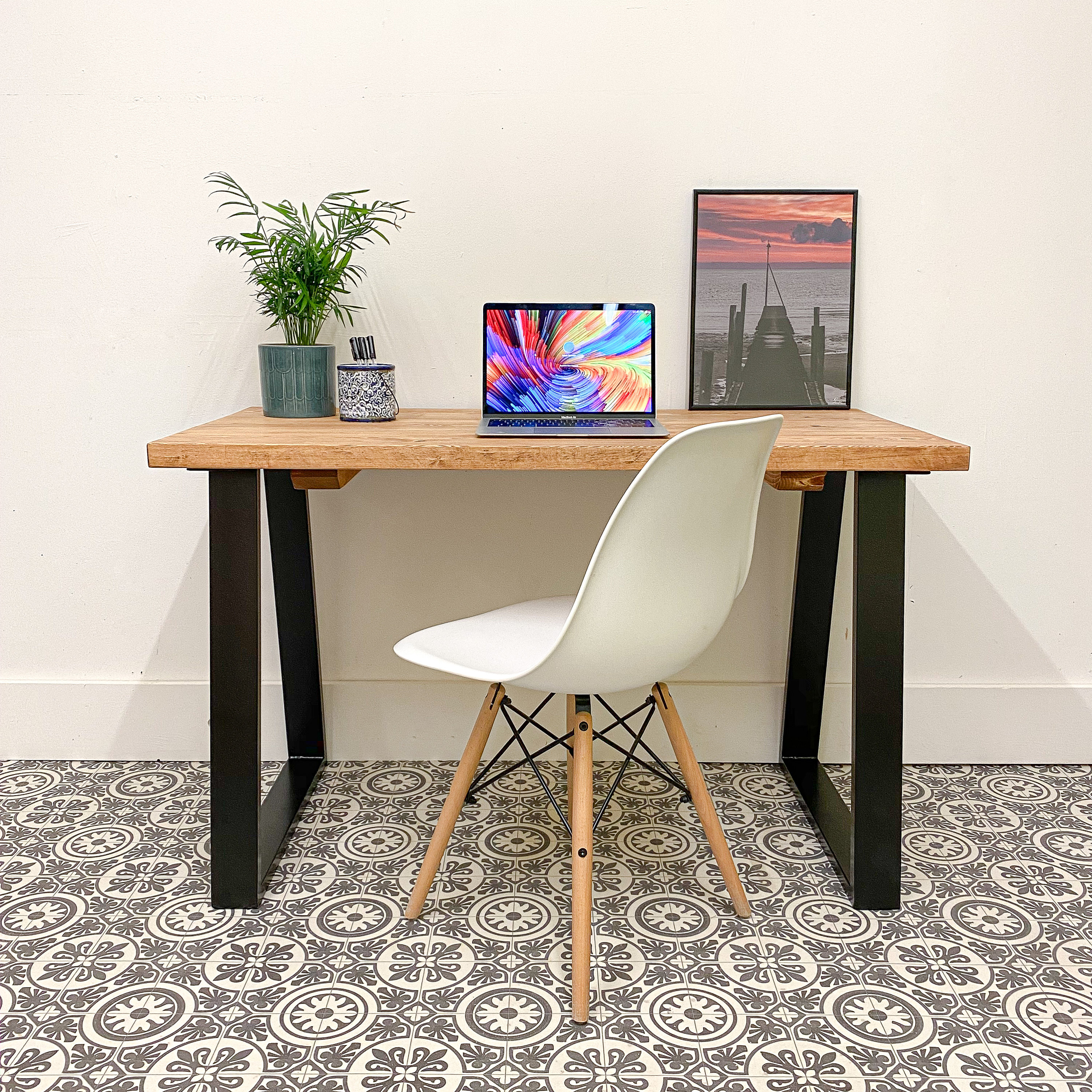Rustic Computer Desk Industrial Style Office Desk Rustic - Etsy UK