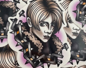 Resident Evil 4 Sticker, Leon Kennedy Sticker, Pixel Art Sticker ...