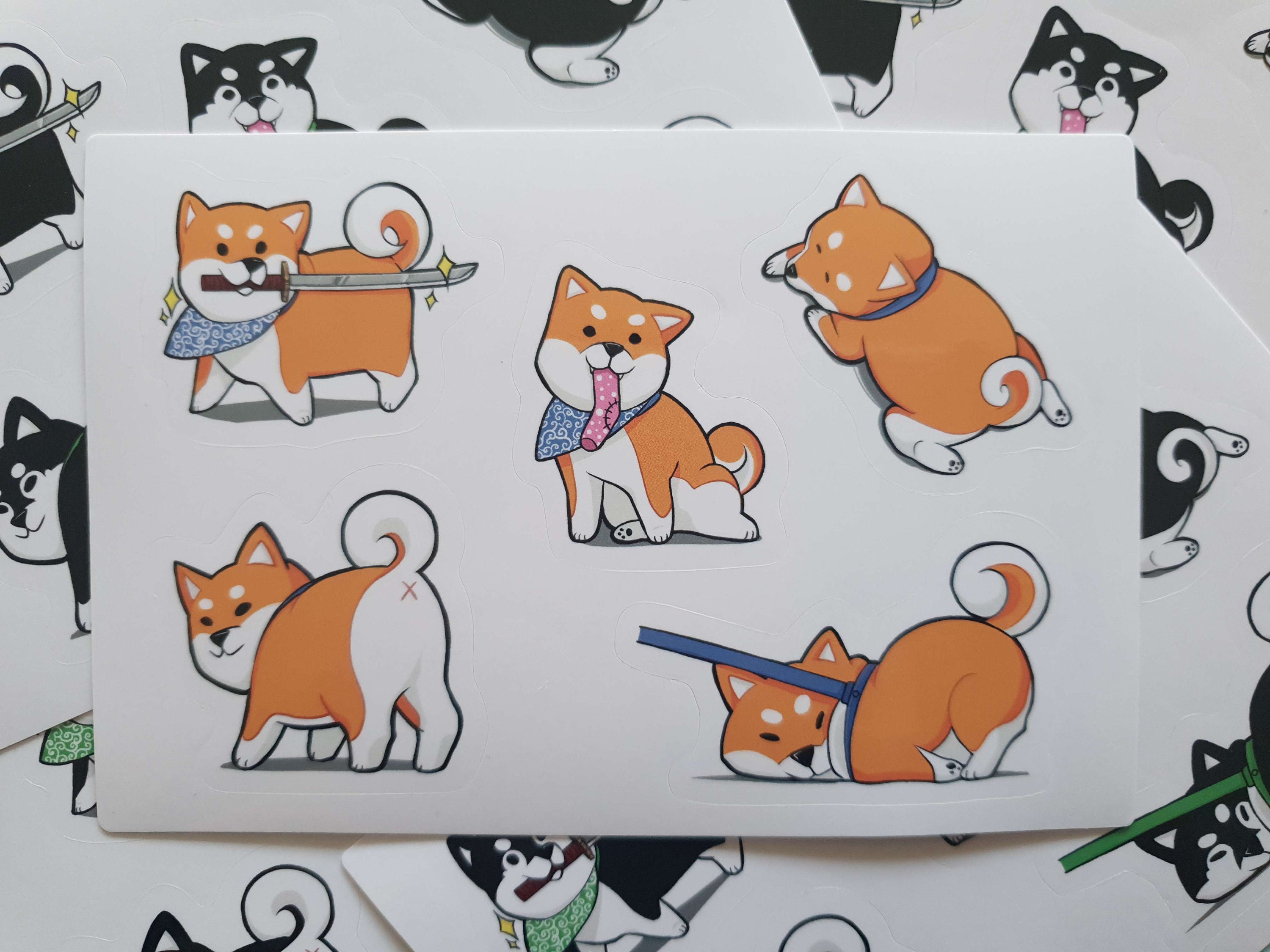 Shiba Inu Vinyl Sticker Sheets - Etsy