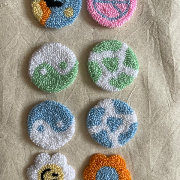 Punch Needle Coaster - Etsy