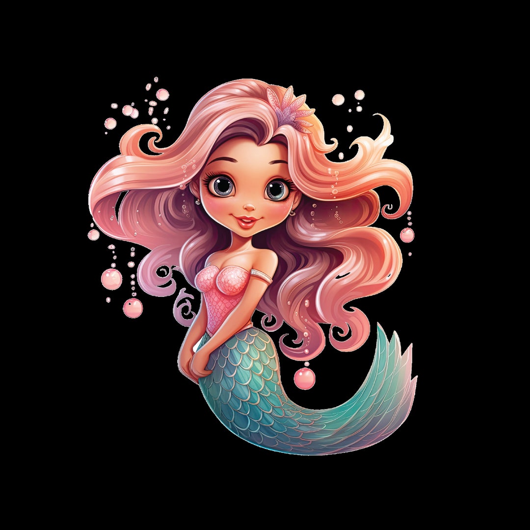 Colorful Mermaid Iron-on Patch for Children and Adults, Suitable for ...