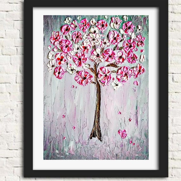 Flowering Tree Art - Etsy