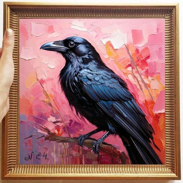 Raven Artwork - Etsy