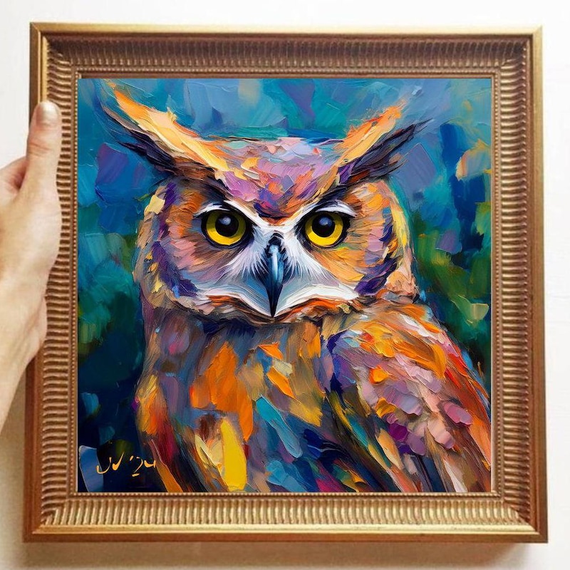 Owl Painting - Etsy