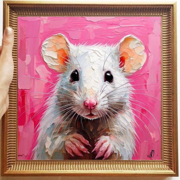 Rat Painting - Etsy